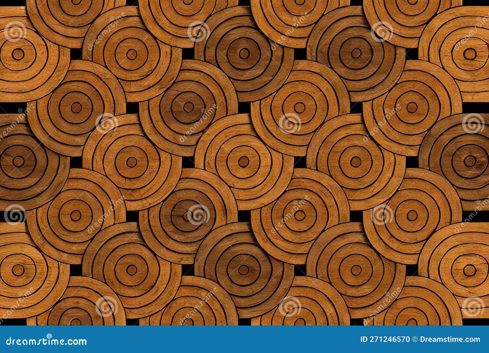 Wooden circles pattern stock illustration. Illustration of design ...