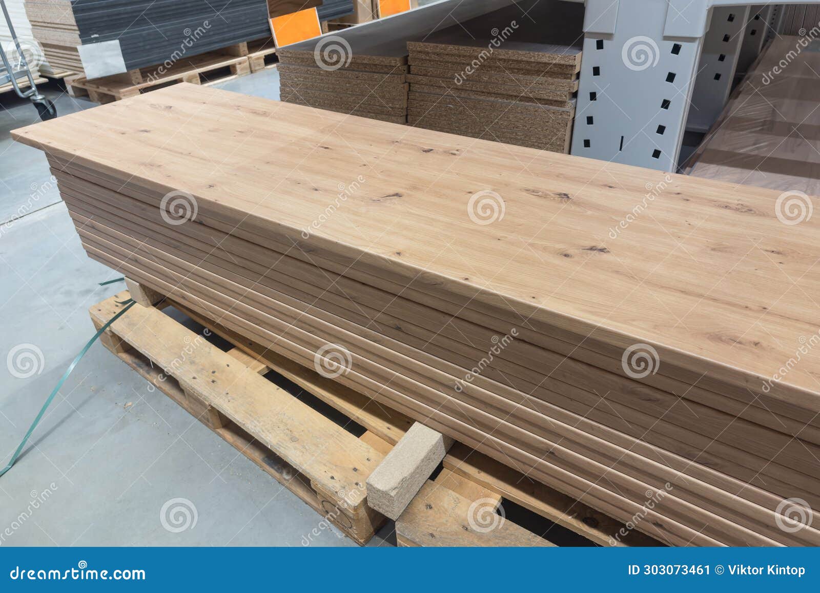 Wooden Circuit Boards Stacked on Pallets Lying in a Warehouse Stock ...