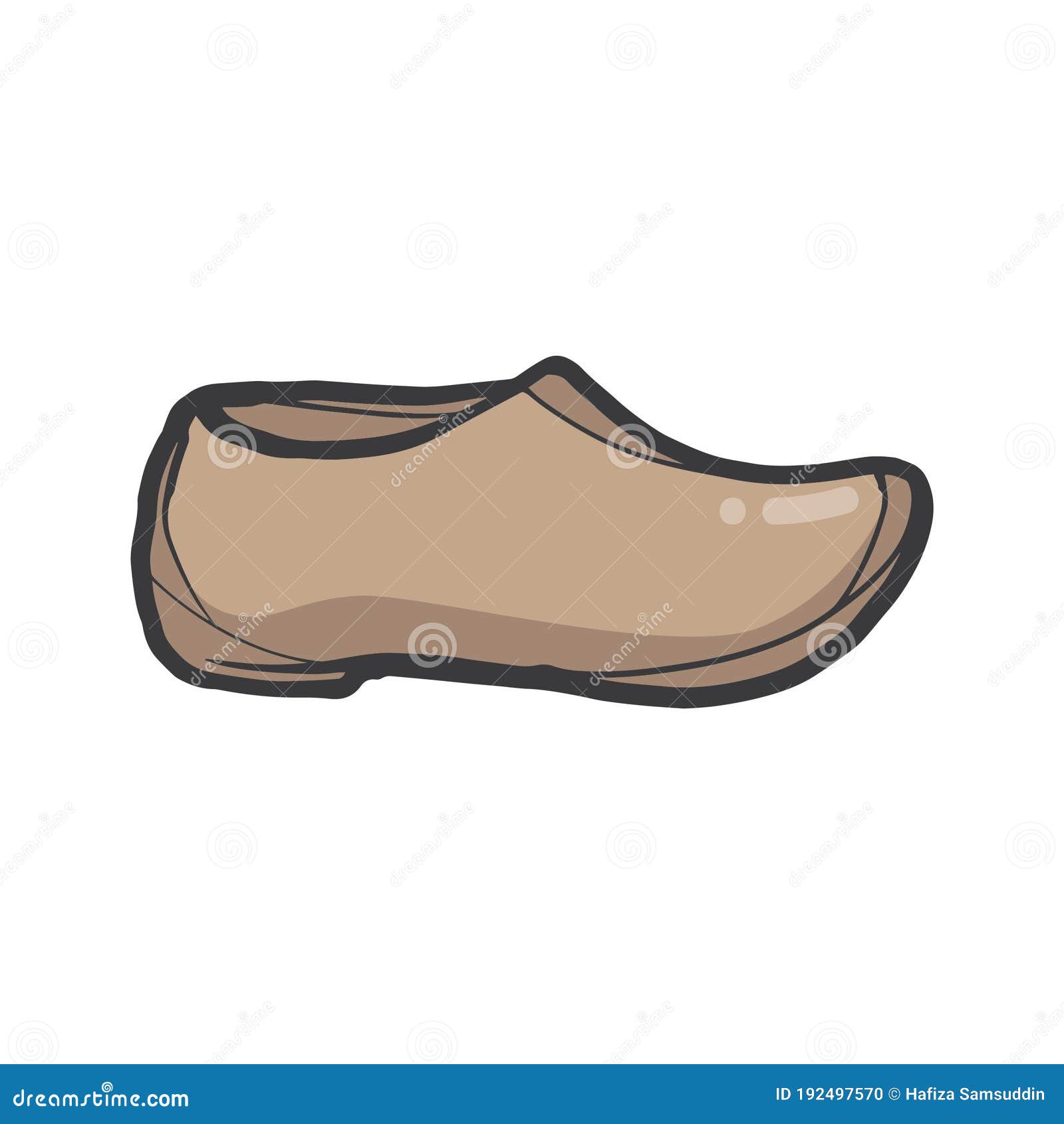 Wooden Clogs Cartoon Vector | CartoonDealer.com #14151161
