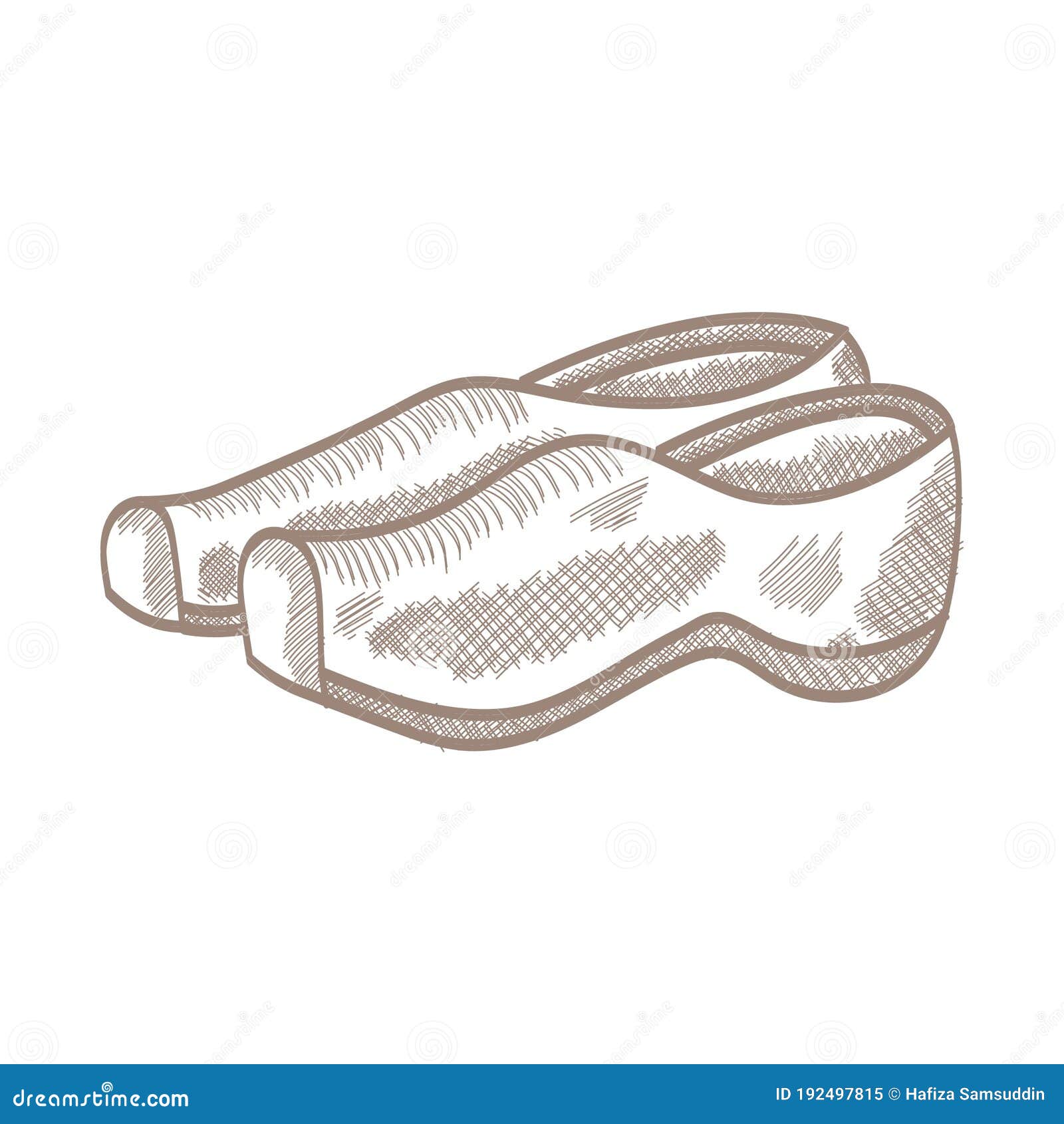 Wooden Clogs Cartoon Vector | CartoonDealer.com #14151161