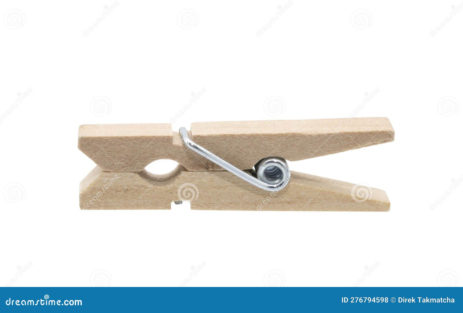 Wooden Cloth Peg Isolated stock photo. Image of background - 276794598