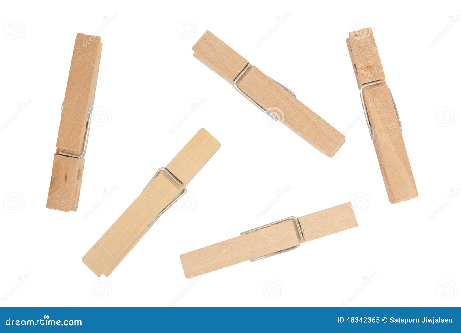 Wooden Clothes Pin Isolated on White Background Stock Image - Image of ...