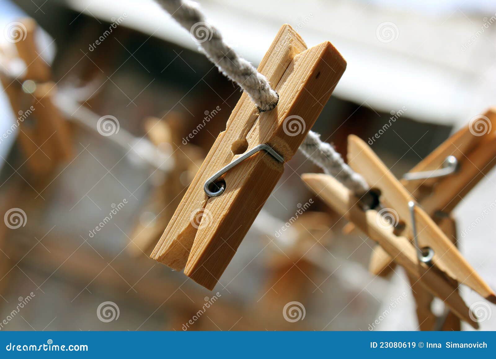 Wooden clothespins stock image. Image of wash, clothespegs - 23080619