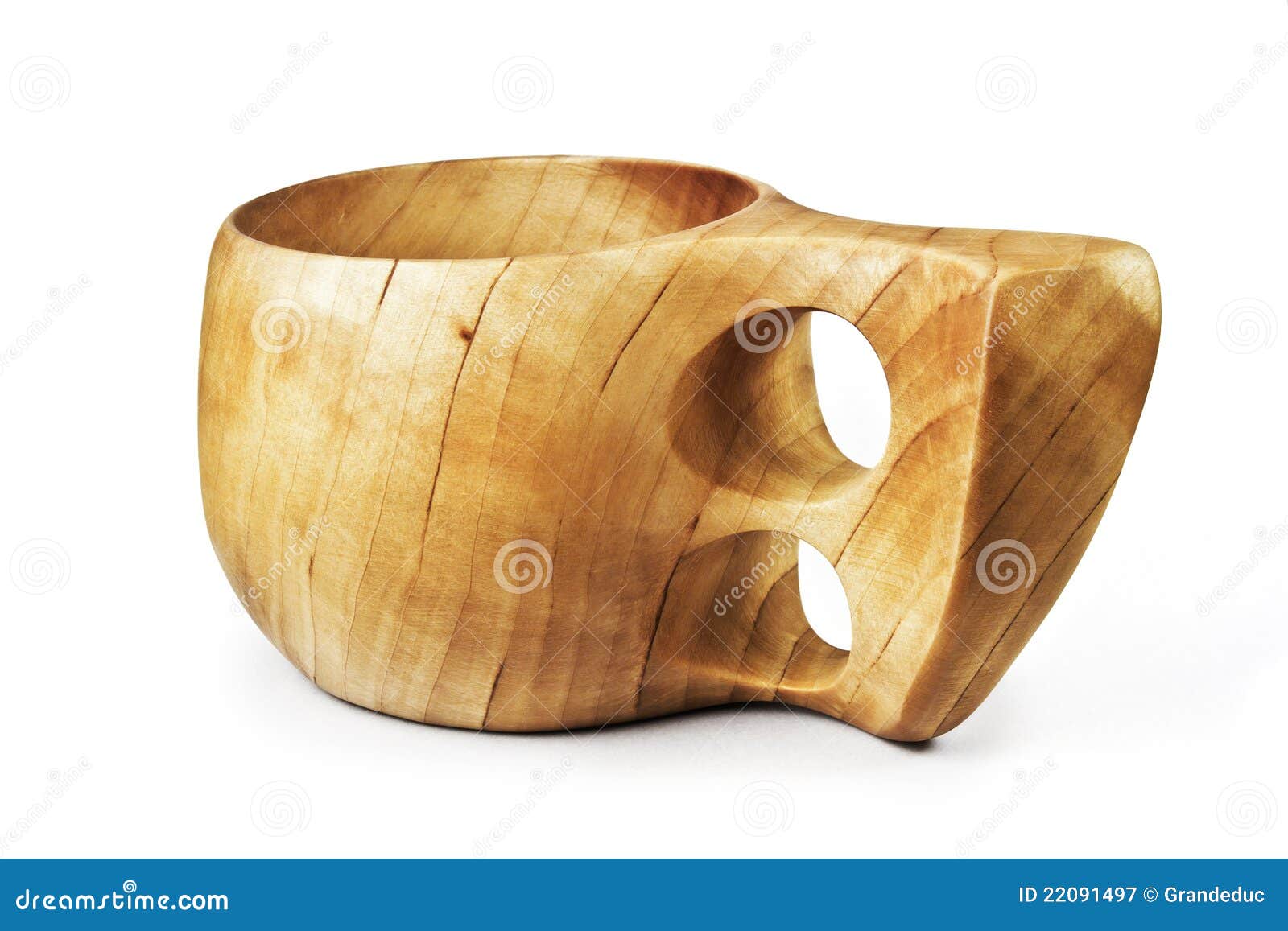 Wooden coffee cup or guksi stock image. Image of guksi - 22091497