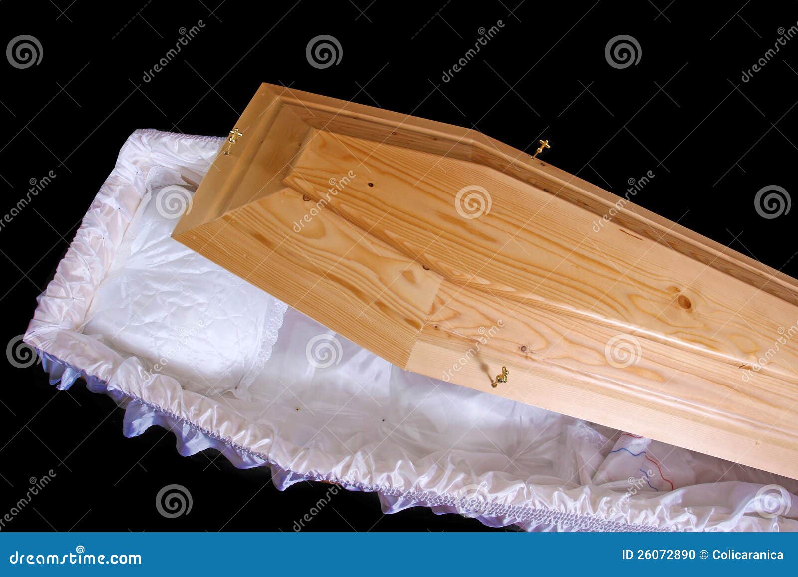 Empty Coffin (side View) Royalty-Free Stock Photography | CartoonDealer ...