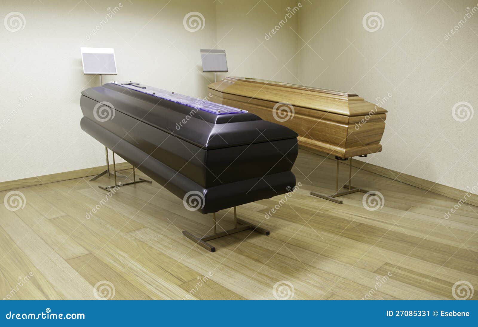 Wooden coffins stock image. Image of goodbye, department - 27085331