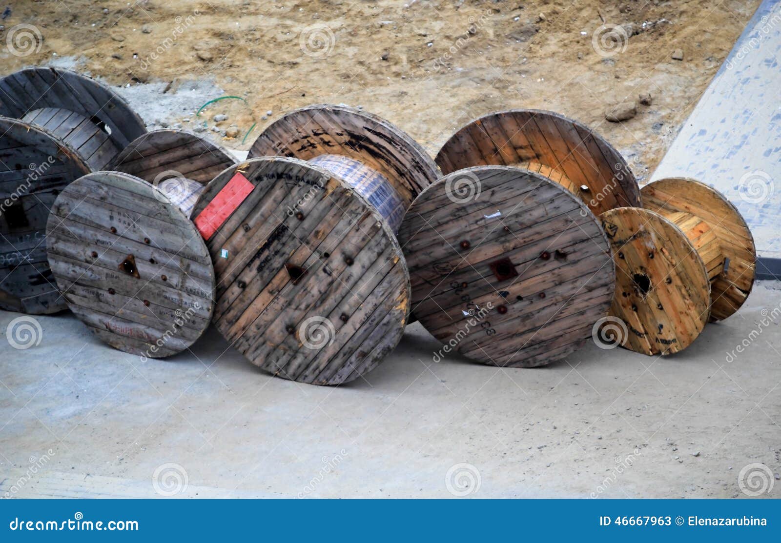 Wooden coils stock image. Image of plant, industrial - 46667963
