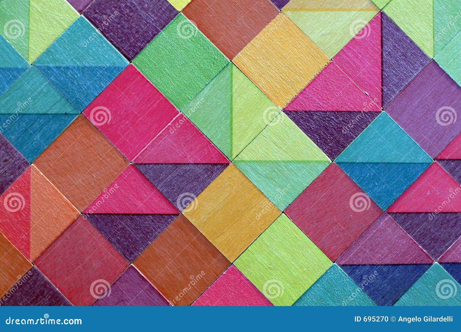 Wooden color cubes stock photo. Image of geometric, pattern - 695270