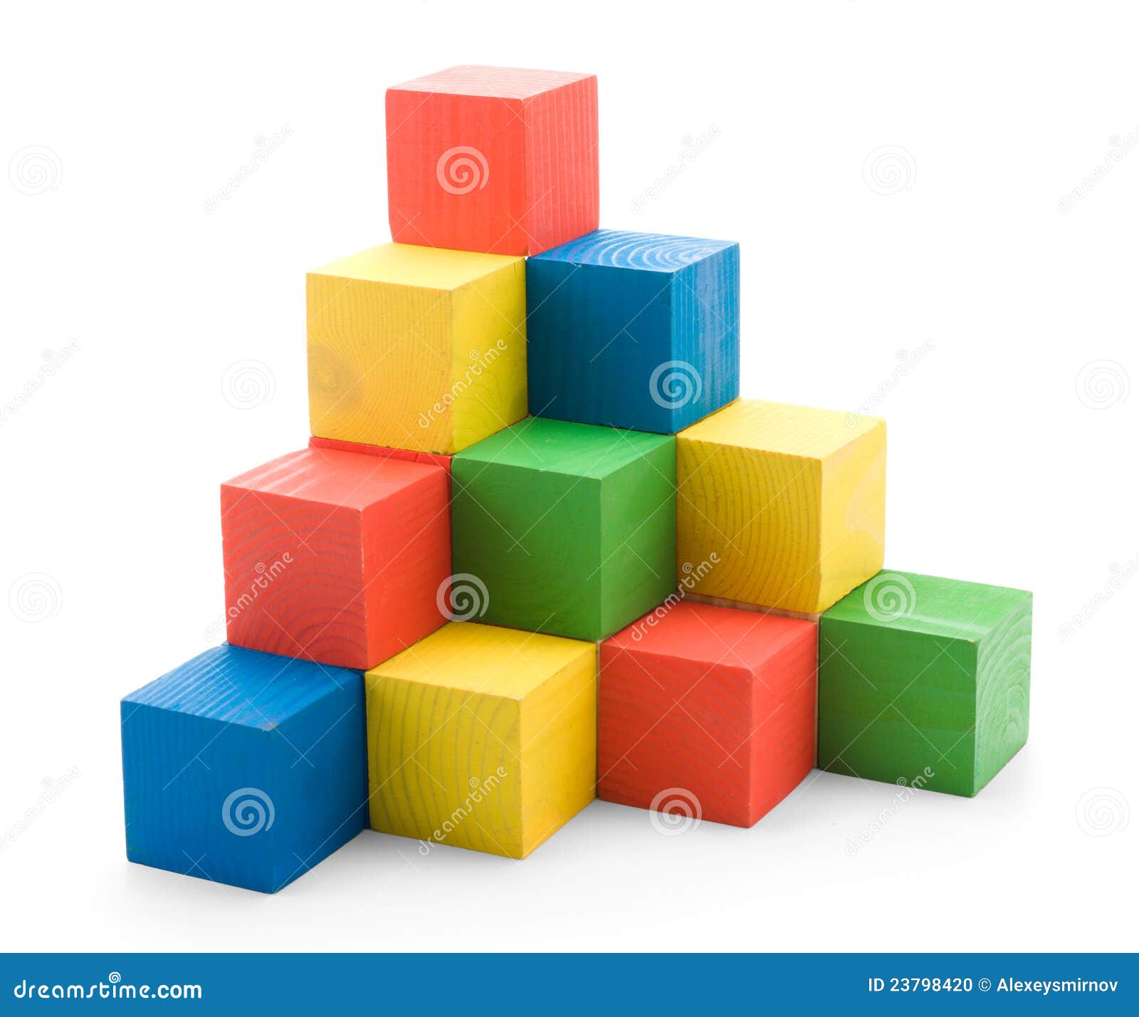 Triangle Wooden Building Blocks