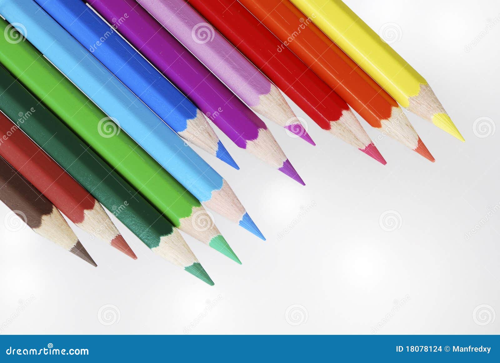 Wooden colored crayons stock photo. Image of wooden, macro - 18078124