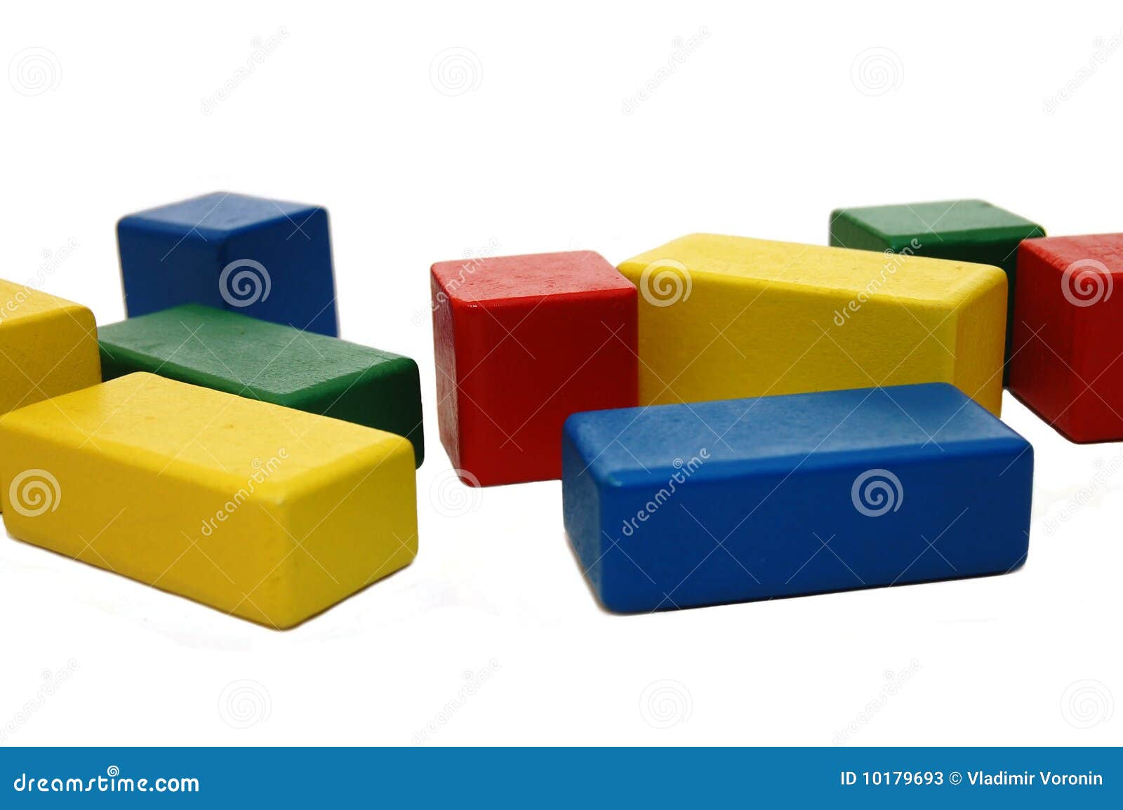 Wooden Colourful Childrens Blocks Stock Image - Image of concentrate ...