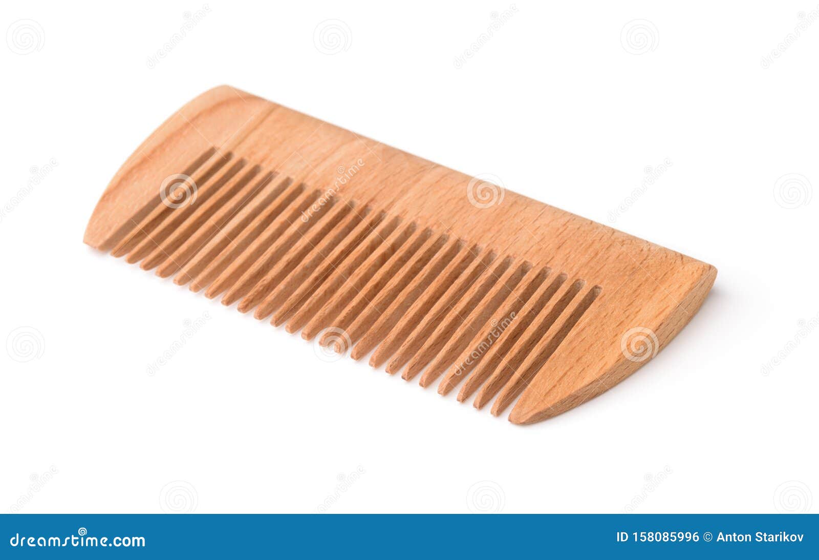 Wooden comb stock photo. Image of clean, female, compact - 158085996