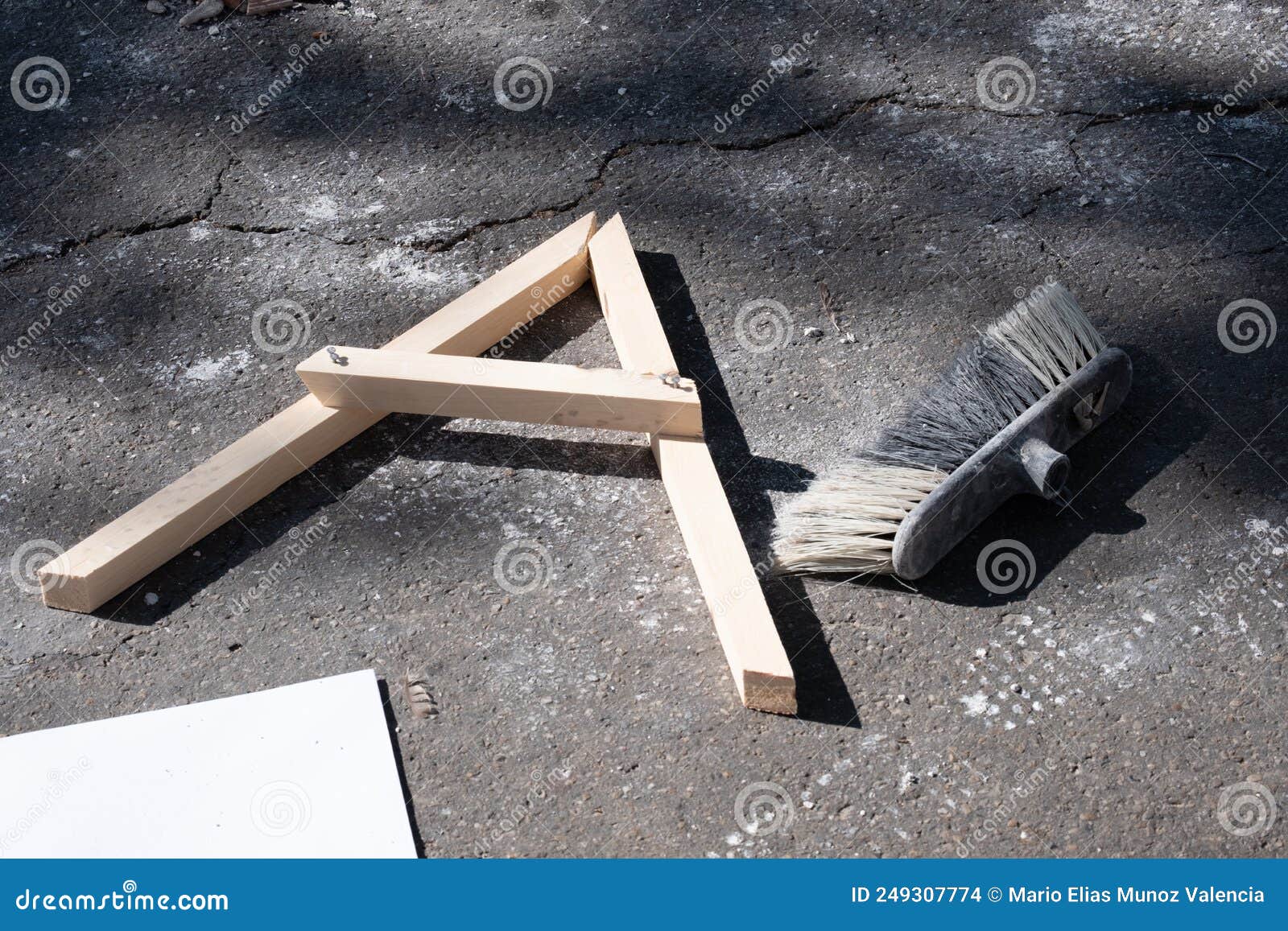 Various Masonry and Brickwork Tools Being Used on a Construction Site ...