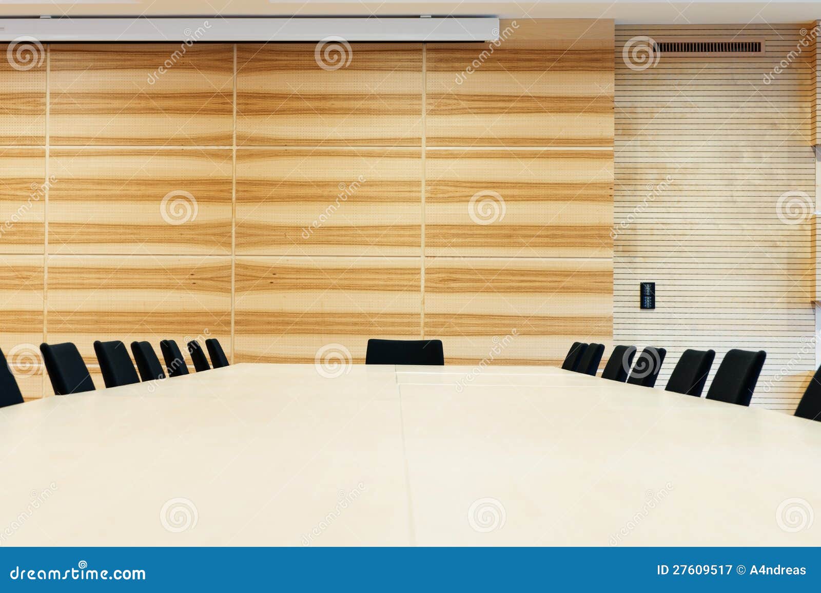 Wooden conference room stock image. Image of empty, meeting - 27609517