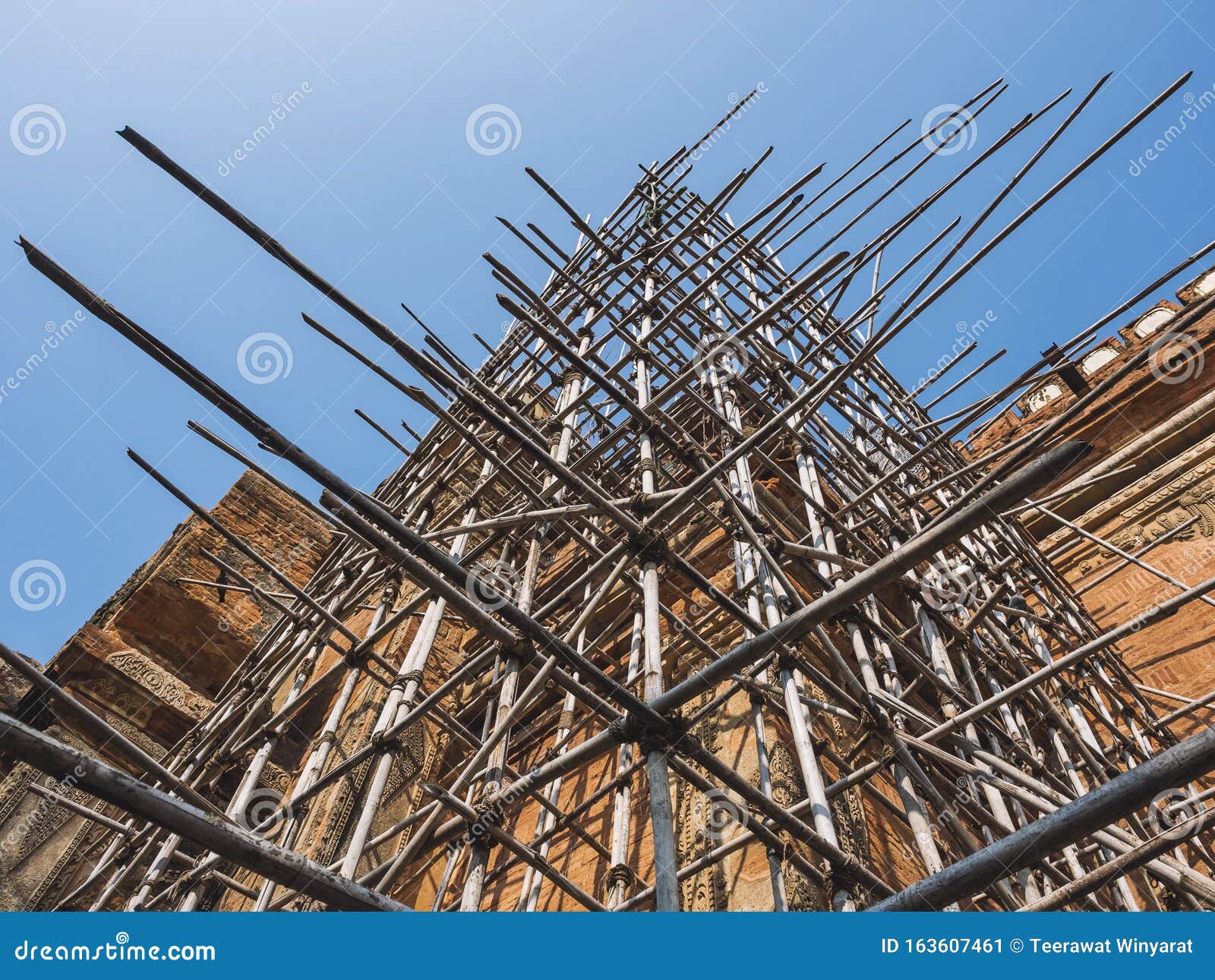 Wooden Construction Building Structure Industrial Scaffold Historical ...