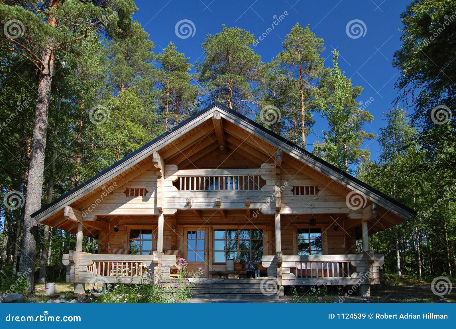 Wooden cottage stock image. Image of cabin, holiday, lodge - 1124539