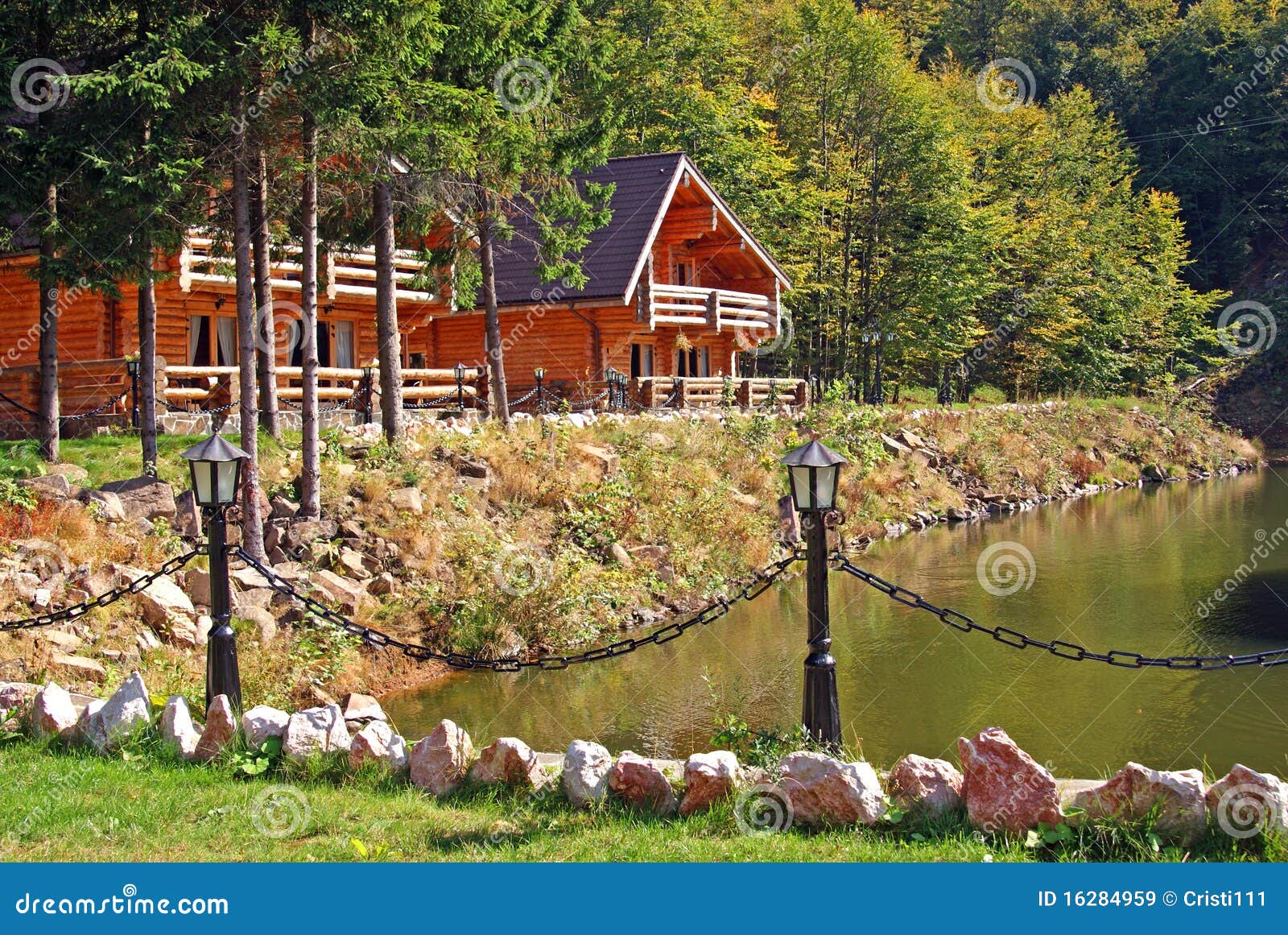 Wooden cottage stock image. Image of cottage, forests - 16284959