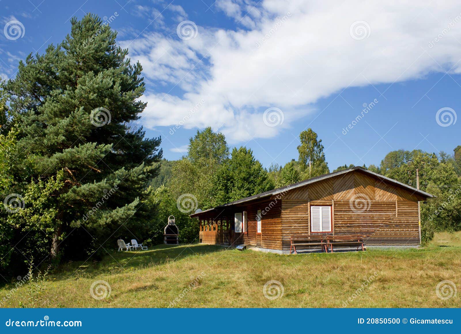 Wooden cottage stock photo. Image of timber, beam, horizontal - 20850500