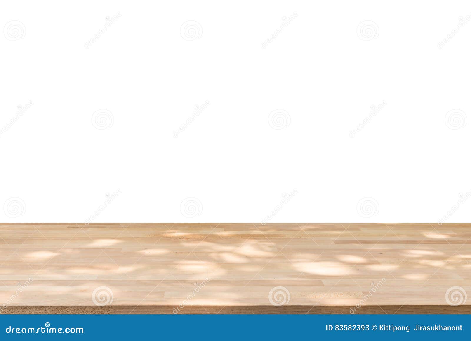 Wooden Counter on White Background Stock Image - Image of timber, wood ...