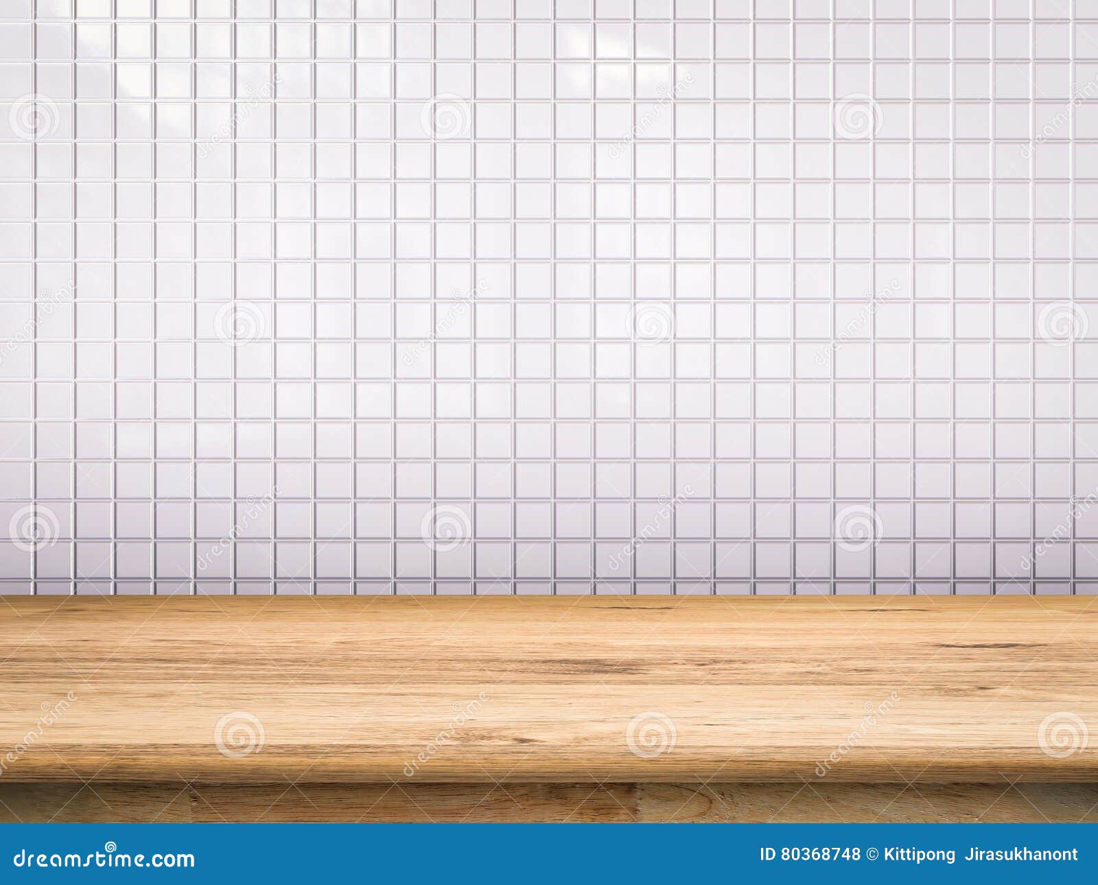 Wooden Counter Top With Kitchen Background Stock Photography ...