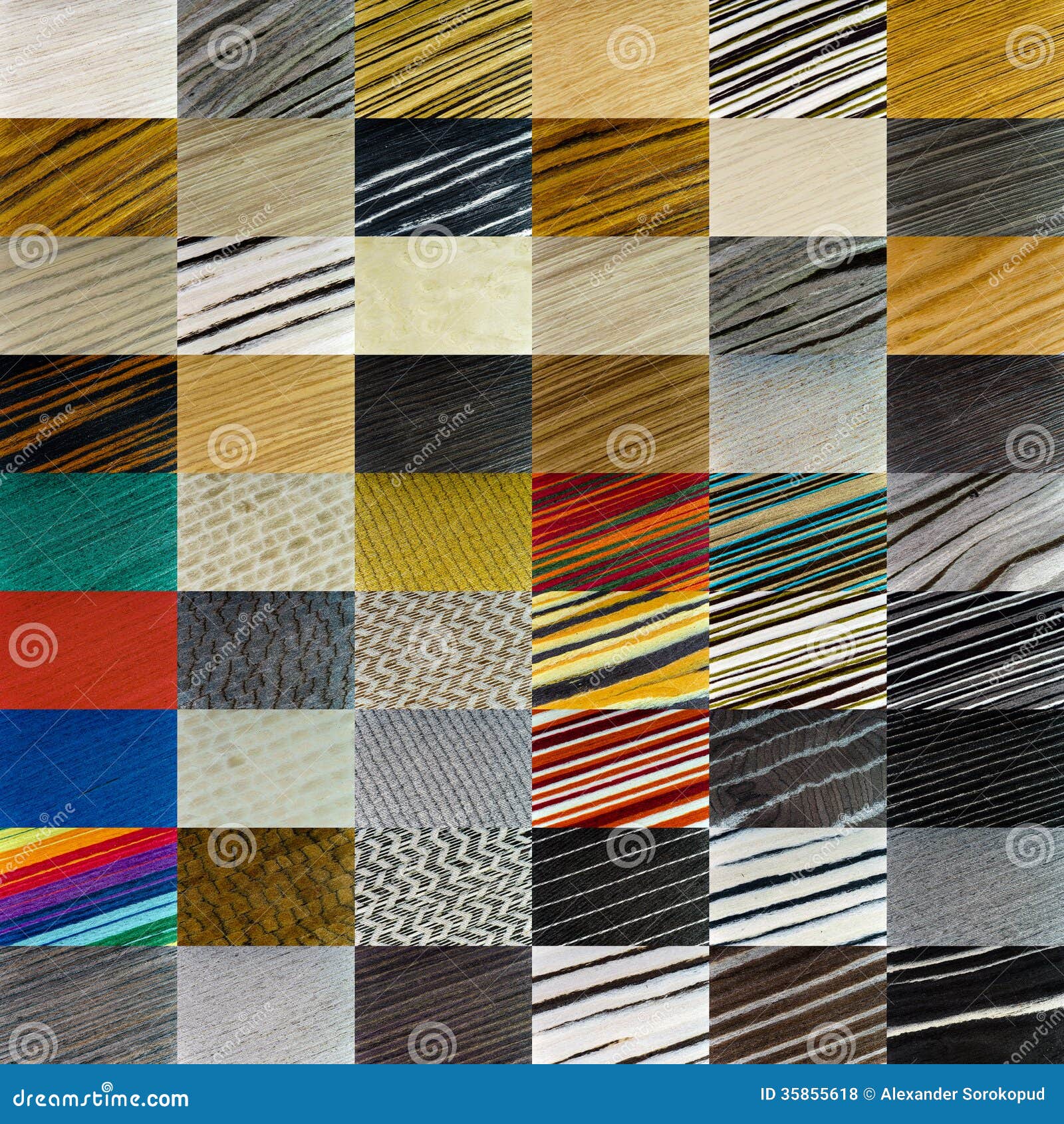 Wooden coverage types set stock photo. Image of design - 35855618