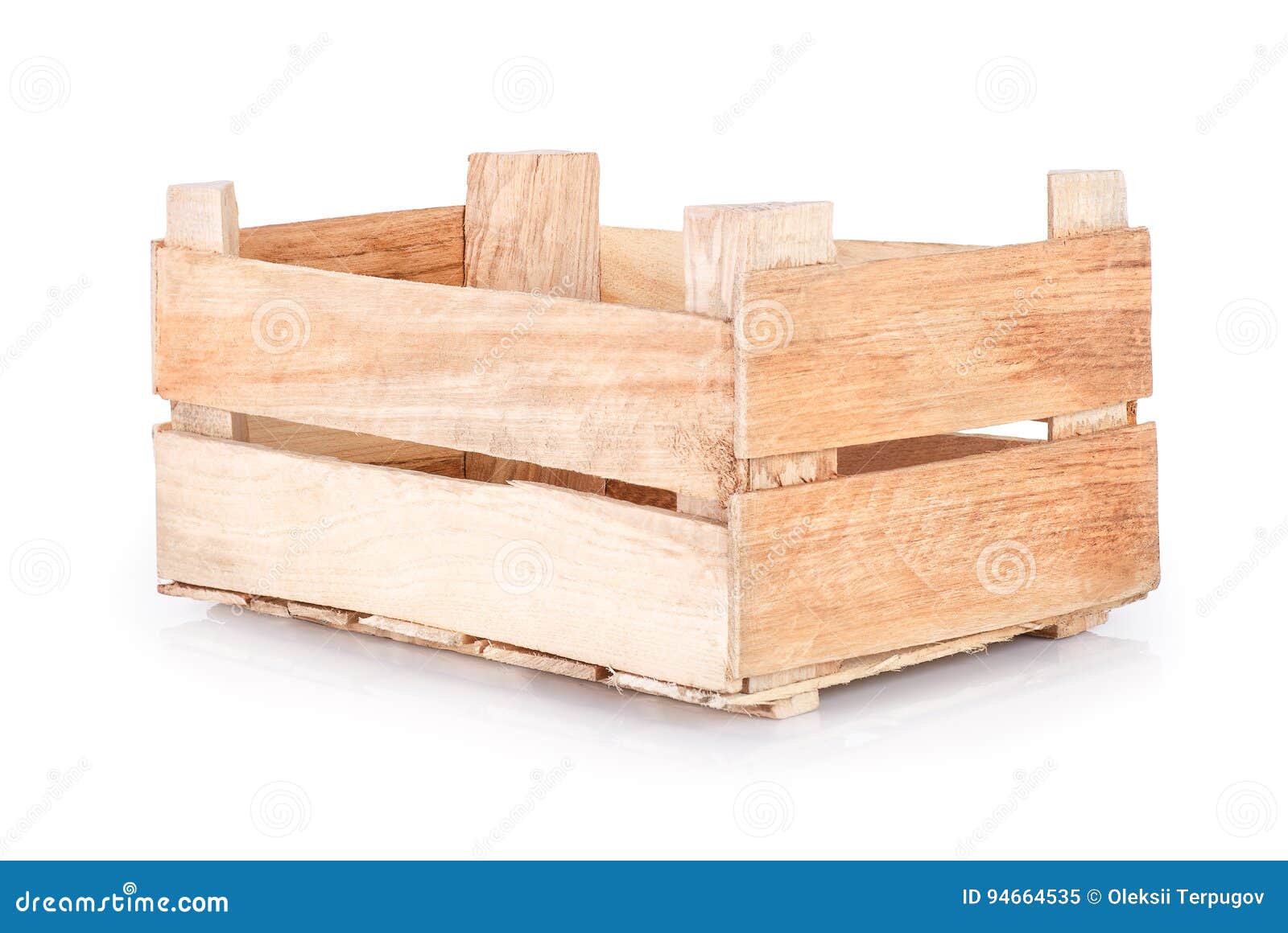 Wooden crate isolated stock image. Image of storage, plank - 94664535