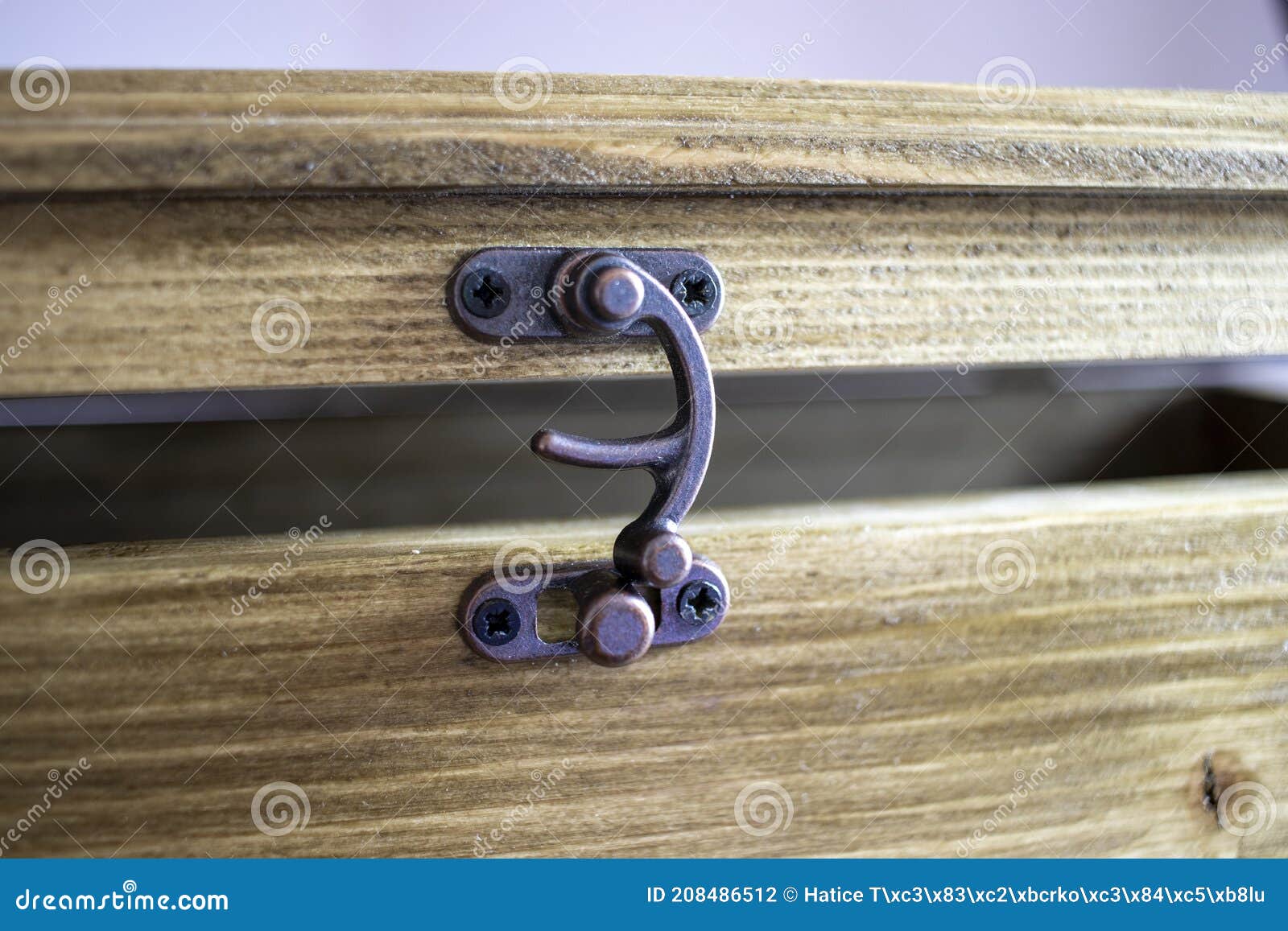 Wooden Crate Its Handles are Focused and Given Depth by Giving ...