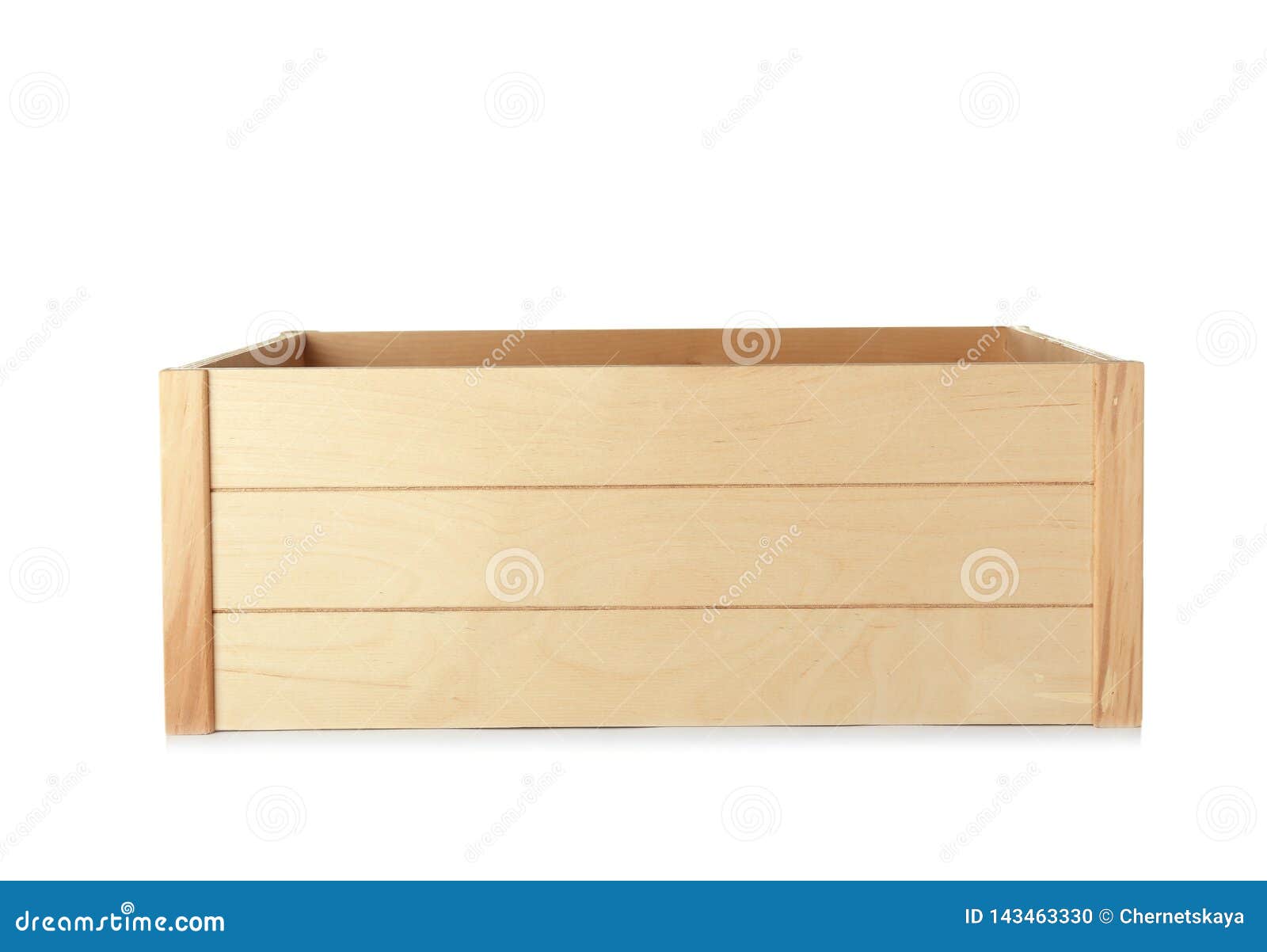 Wooden Crate on White Background. Container Stock Photo - Image of case ...