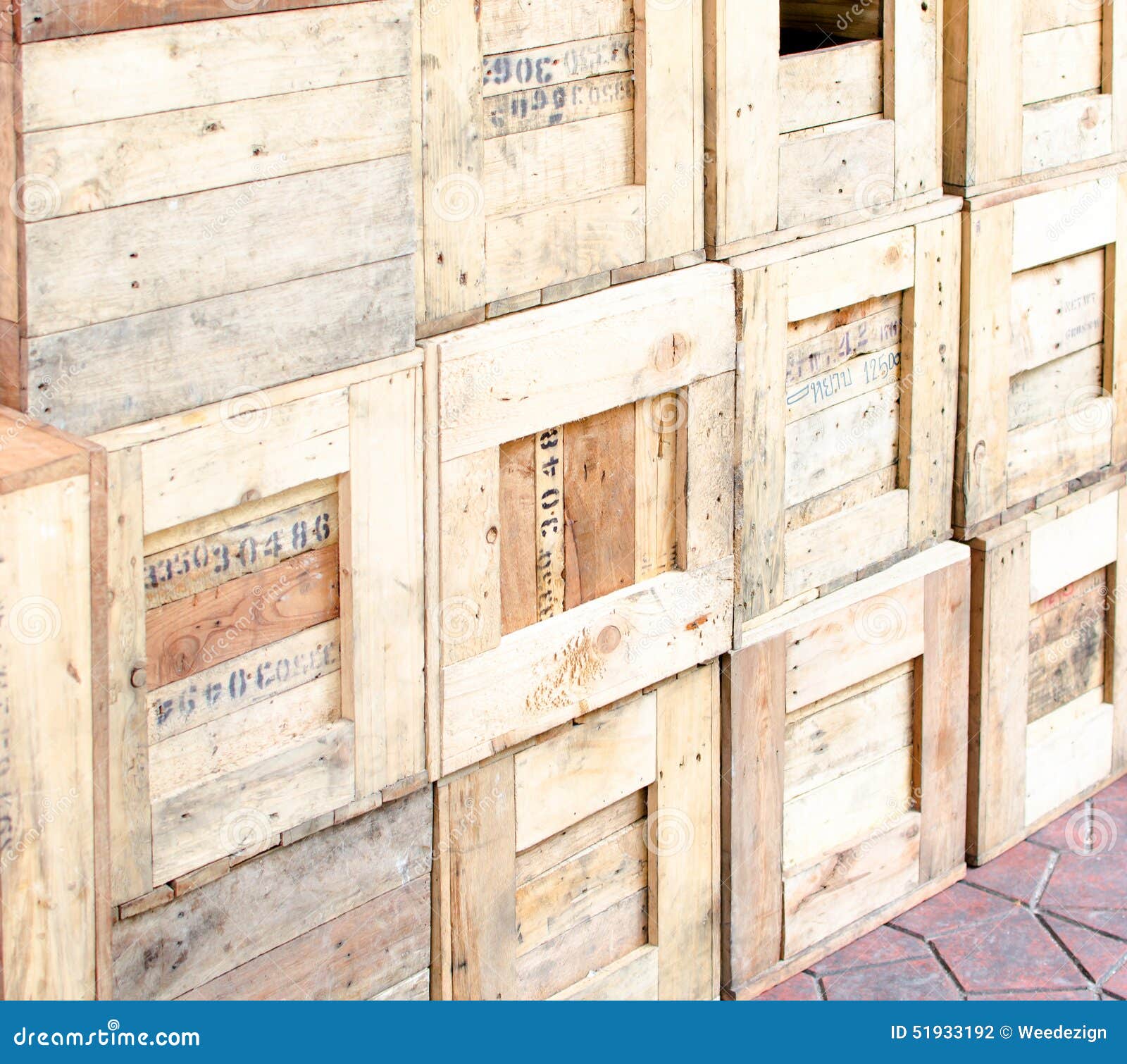 Wooden crates stack wall stock photo. Image of boxes - 51933192
