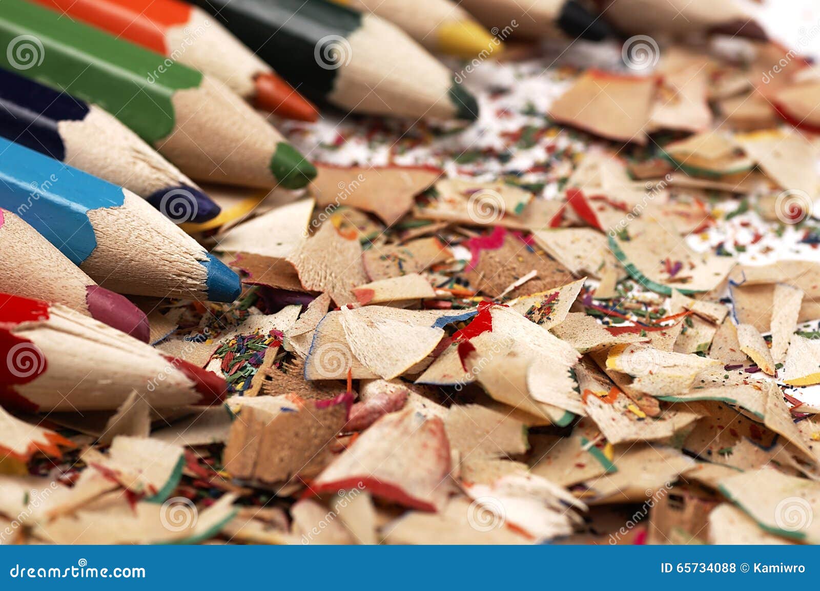 Wooden Crayons. Creative Mess on the Table. Stock Photo - Image of ...