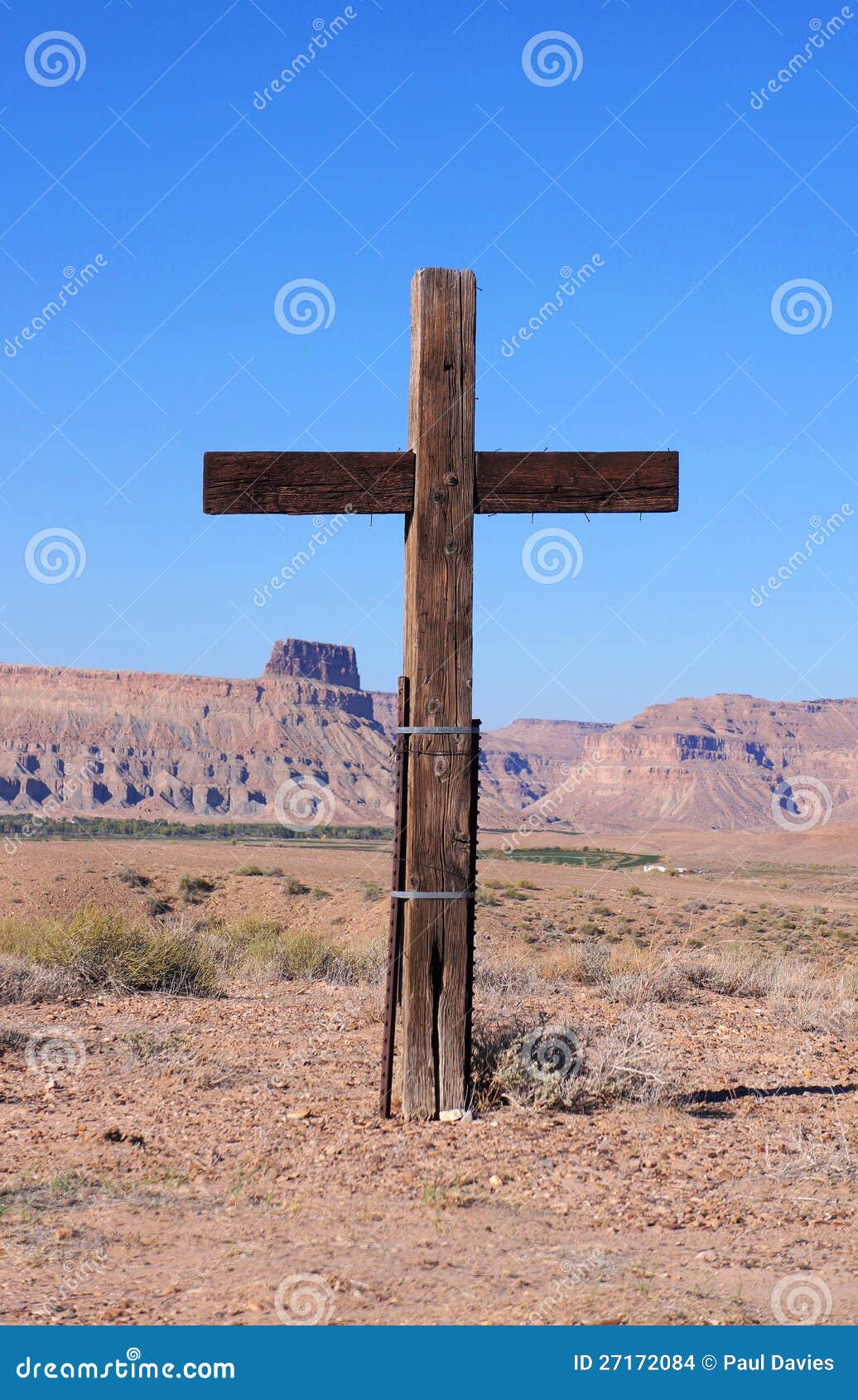 Wooden Cross stock photo. Image of semi, crucifix, nails - 27172084