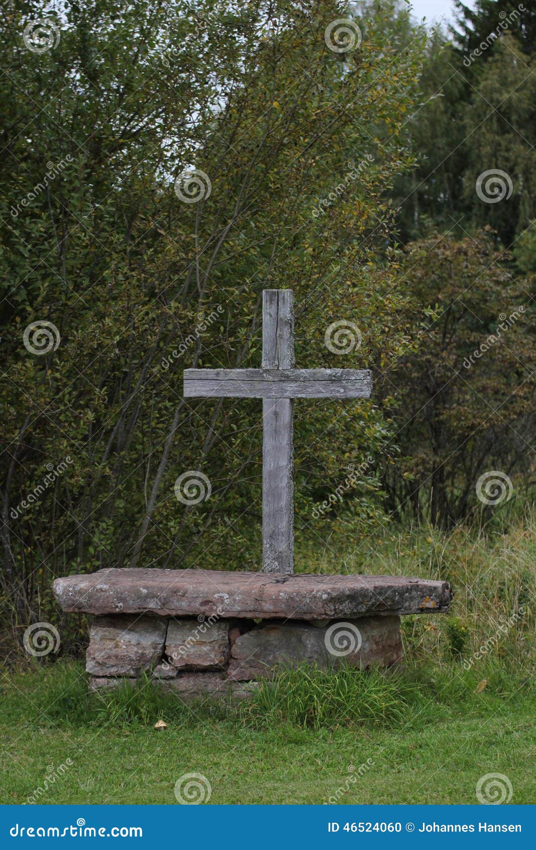Wooden Cross and Altar stock photo. Image of travel, europe - 46524060