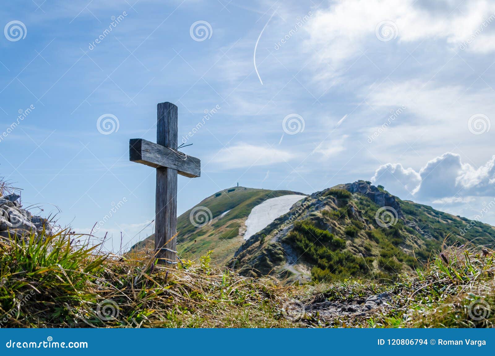 Cross on hill stock photo. Image of easter, catholicism - 120806794