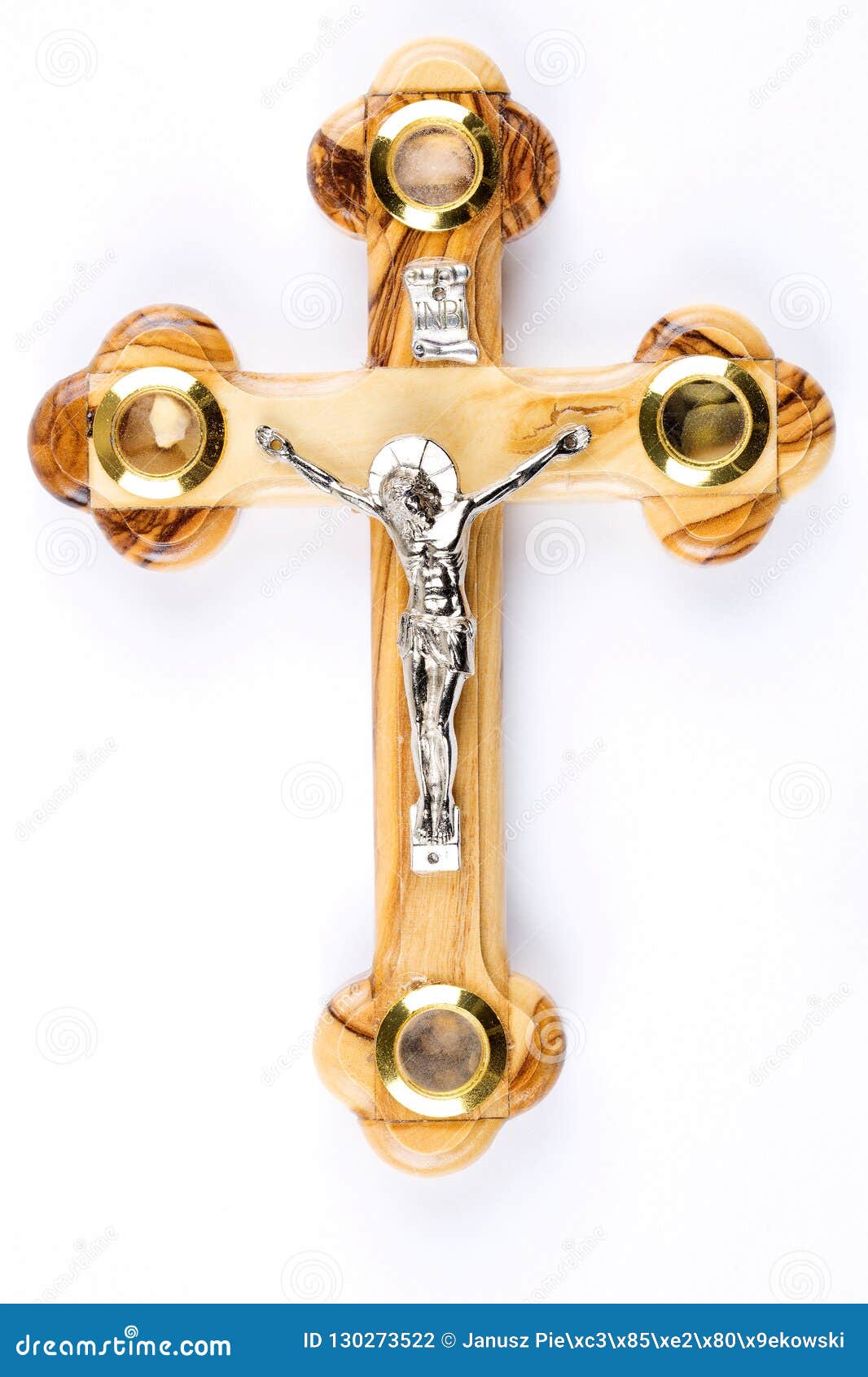 Cross on a White Background Stock Photo - Image of jesus, crucified ...