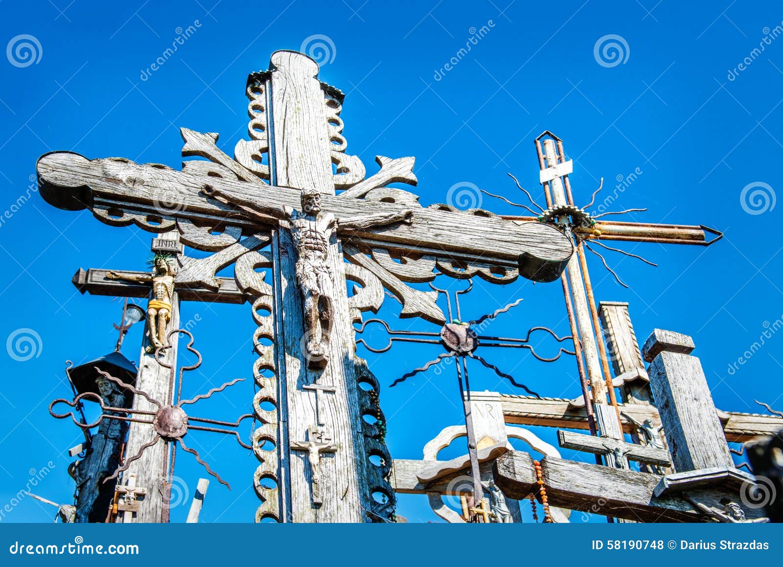 Wooden crosses stock photo. Image of catholic, conceptual - 58190748