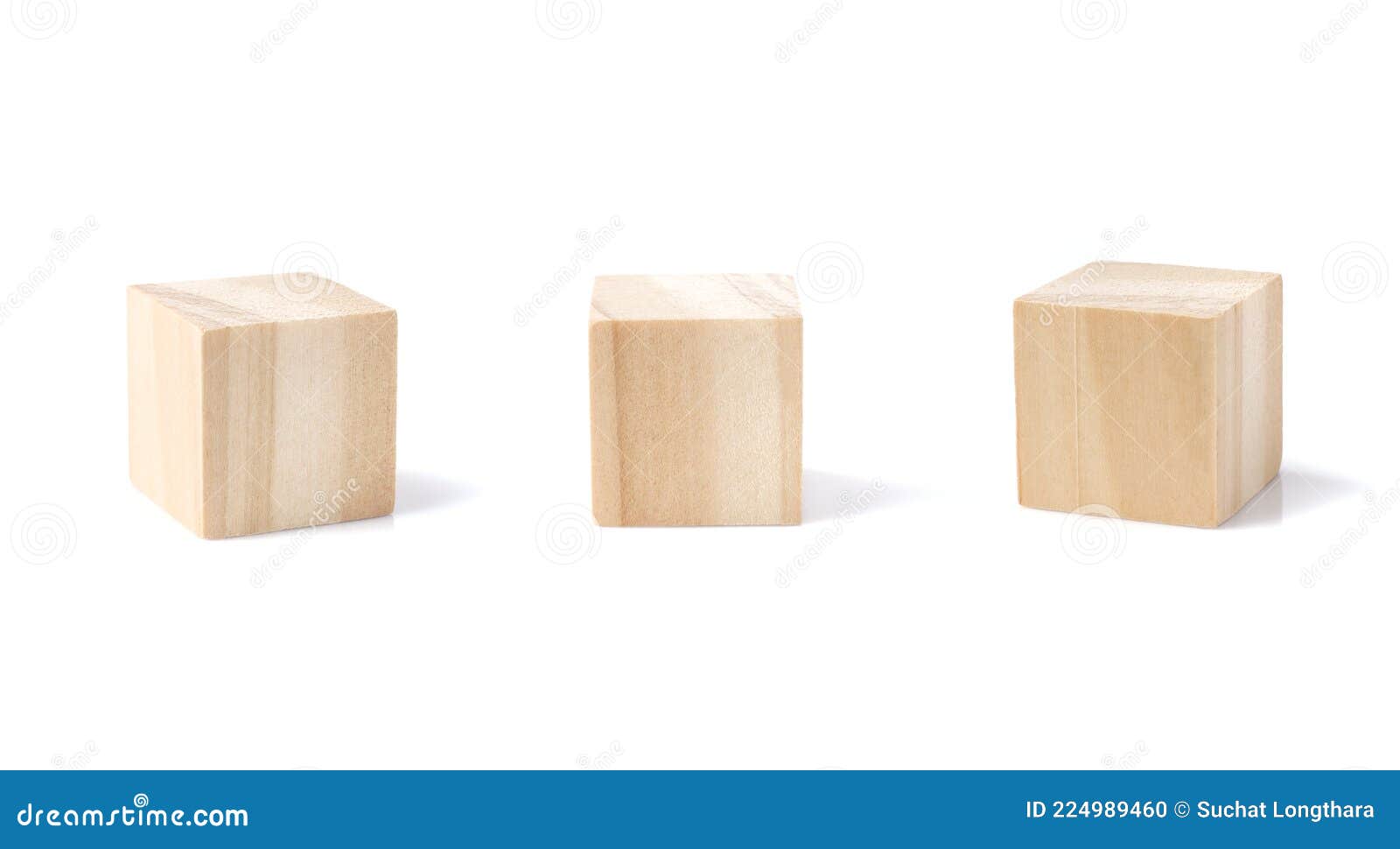 Wooden Cube Blocks with Geometric Shapes on Each Side. Stock Photo ...
