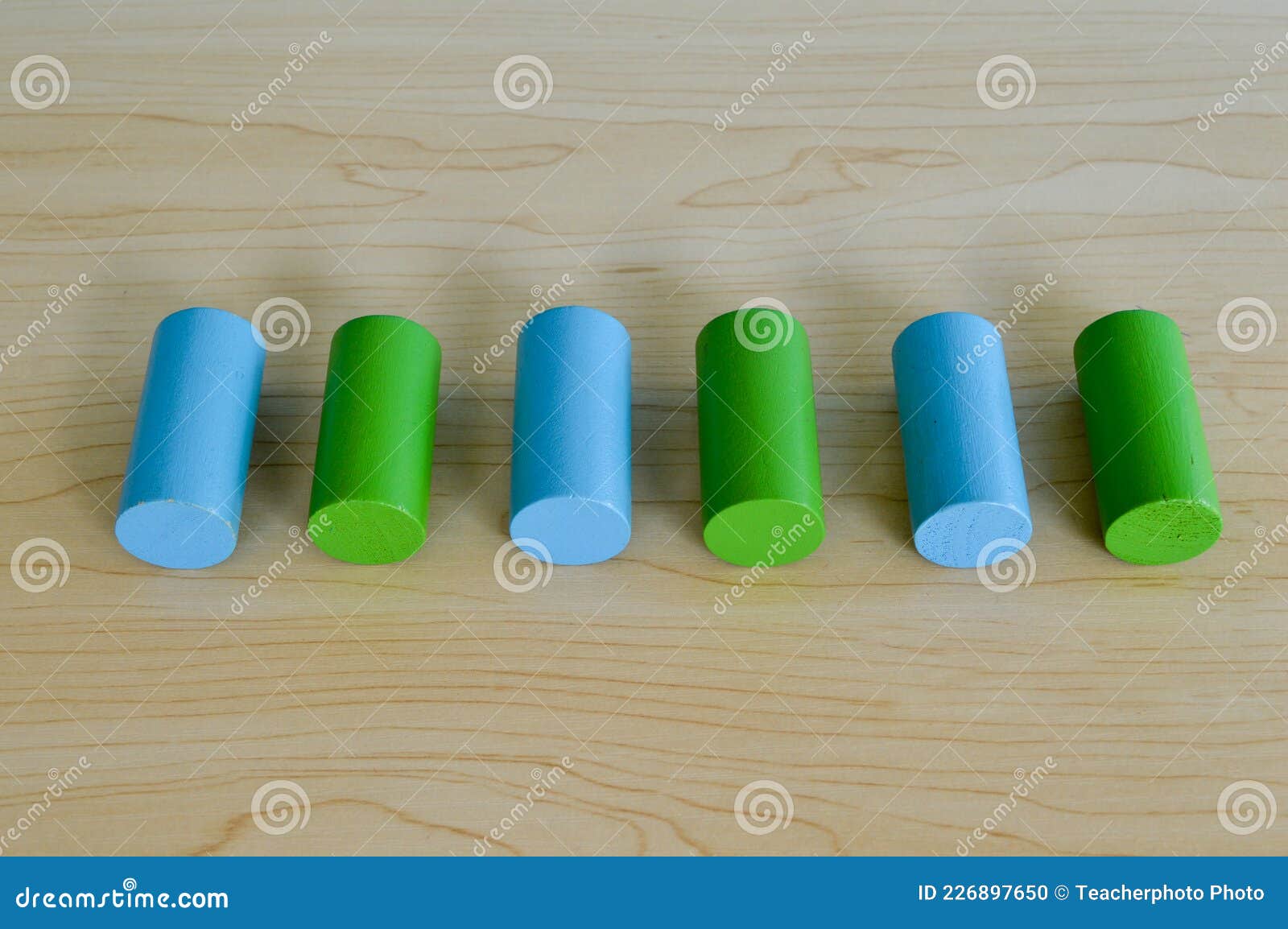 Wooden Cube Building Blocks on the Table Stock Photo - Image of ...