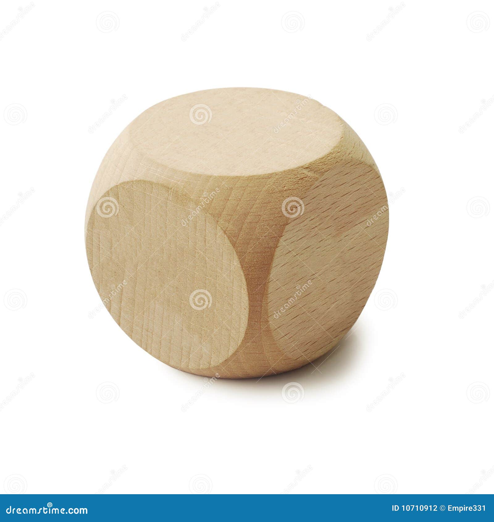 Wooden cube isolated stock photo. Image of childhood - 10710912