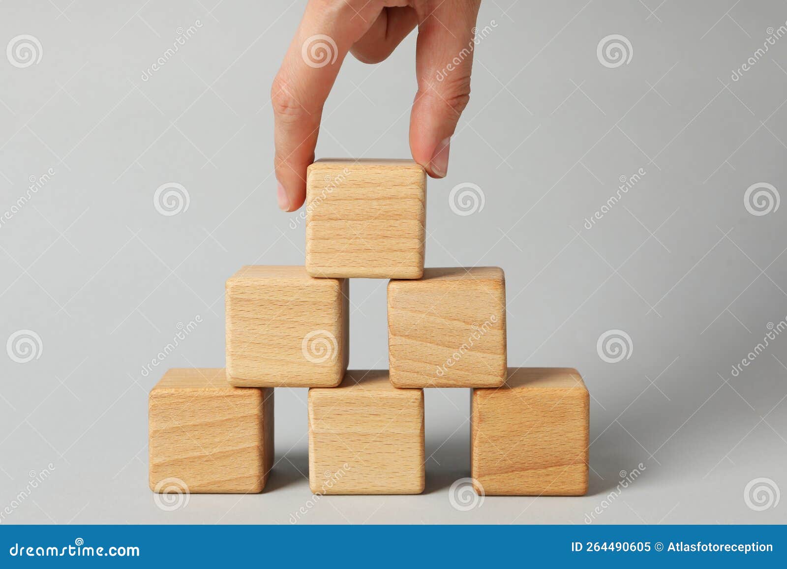 Wooden Cubes, Blank Wooden Cubes for Different Concepts Stock Image ...