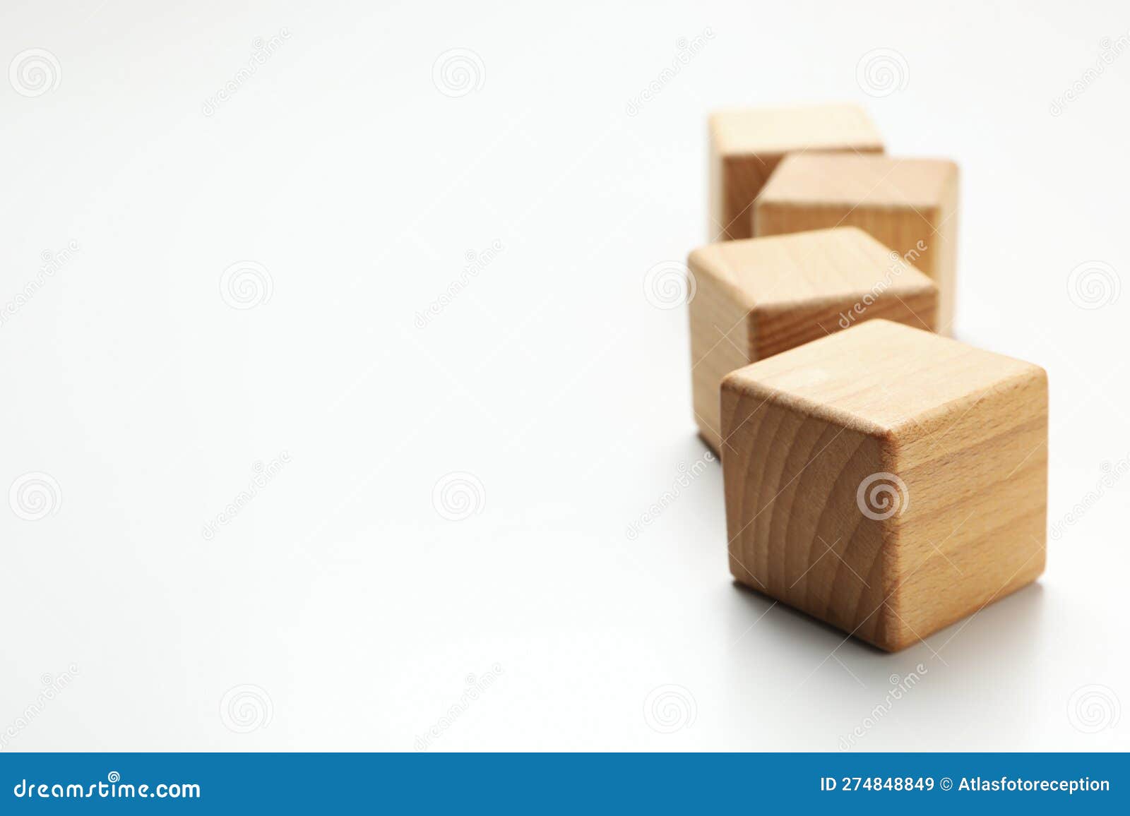 Wooden Cubes, Blank Wooden Cubes for Different Concepts Stock Image ...