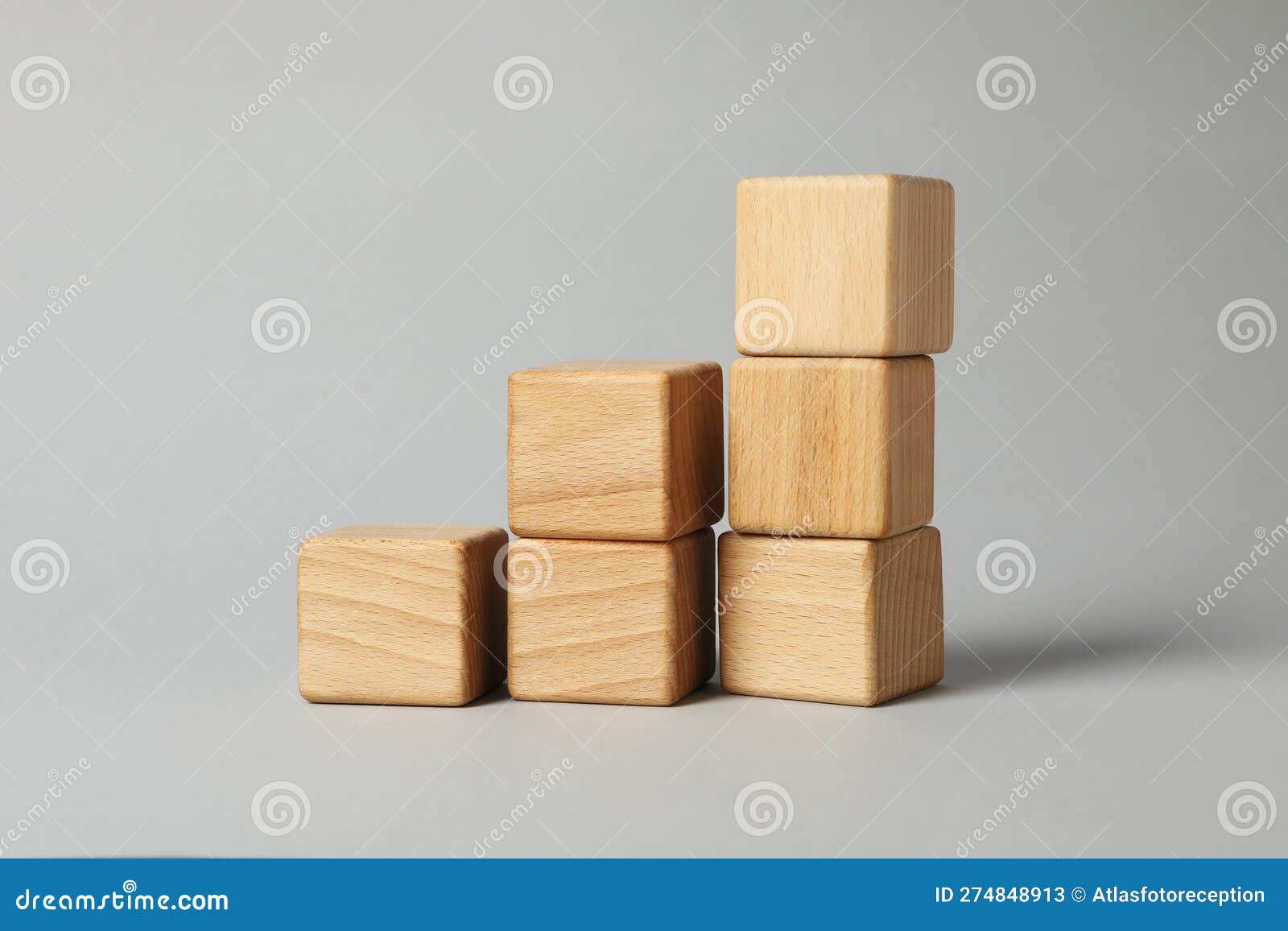 Wooden Cubes, Blank Wooden Cubes for Different Concepts Stock Image ...