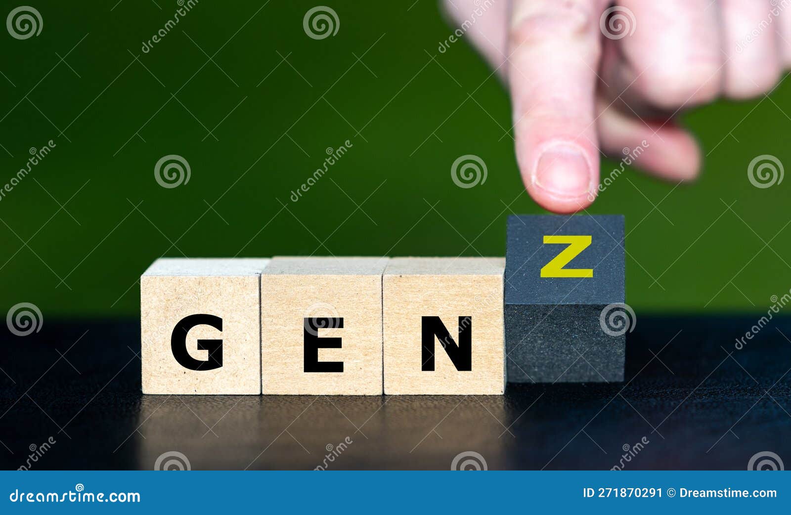 Gen Zers, Word In 3d Wooden Alphabet Letters Isolated On Yellow And ...