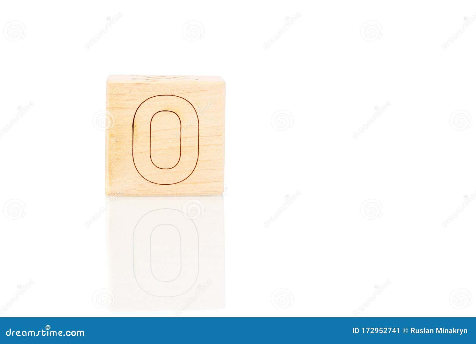 Wooden Cubes with Letters O on a White Background Stock Image - Image ...
