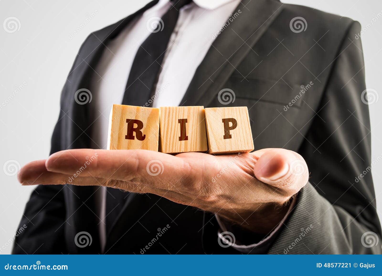 Wooden Cubes with the Letters RIP Stock Image - Image of dying ...