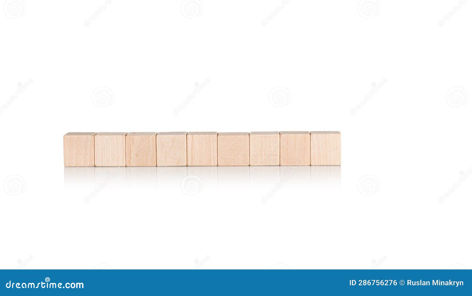 Wooden Cubes Nine 9 Pieces on Isolate White Background Stock ...