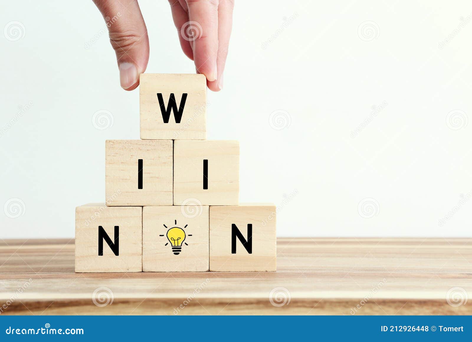 Wooden Cubes Stack with the Text Win-win-situation. Strategy and ...