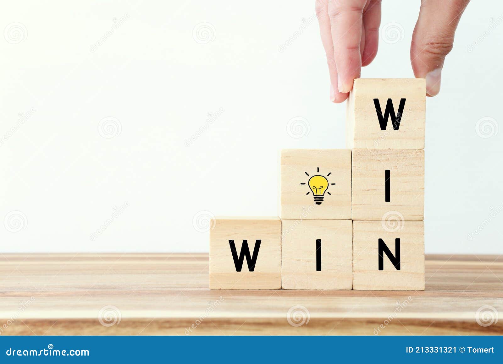 Wooden Cubes Stack with the Text Win-win-situation. Strategy and ...