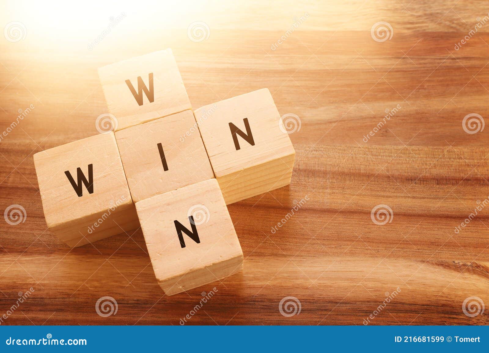 Wooden Cubes Stack with the Text Win-win-situation. Strategy and ...