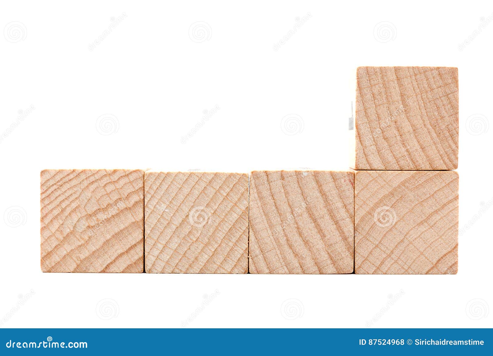 Wooden Cubes on White Background Stock Photo - Image of background ...
