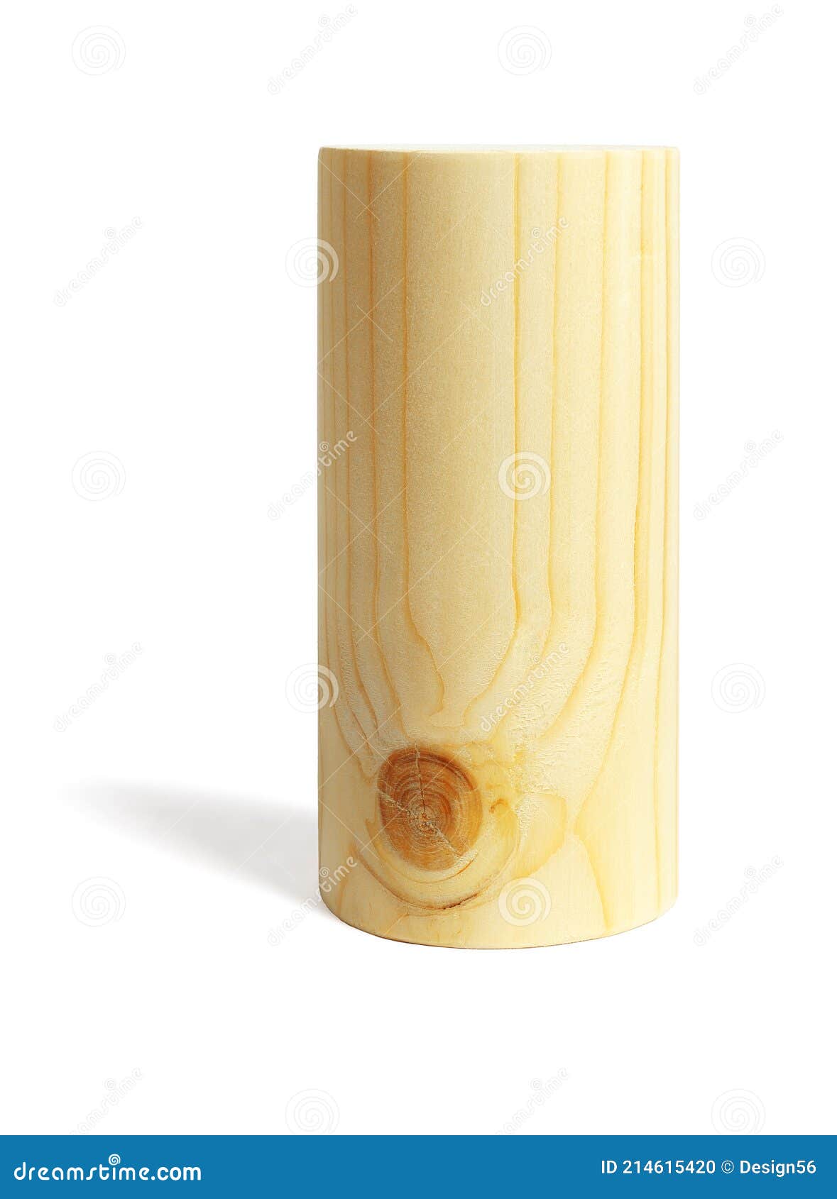 Wooden Cylindrical Block stock photo. Image of nature - 214615420